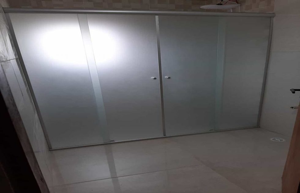 BOX JATEADO DE VIDRO TEMPERADO A PRONTA ENTREGA